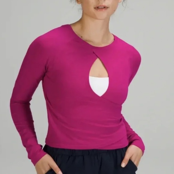 lululemon athletica | Tops | Keyhole Reversible Long Sleeve | Poshmark